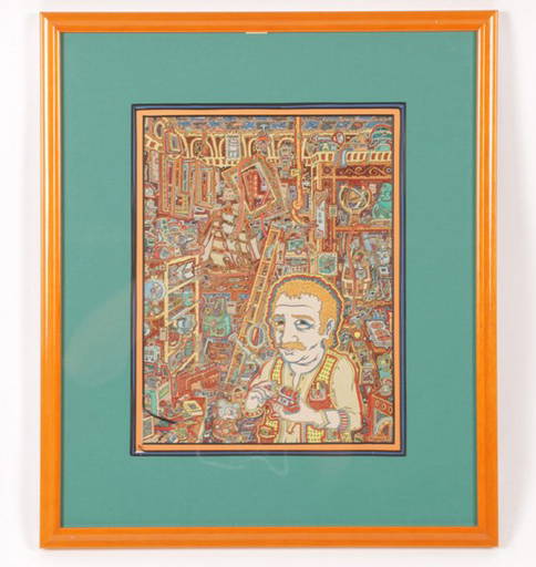 Ernest Ruckle American Signed Acrylic Wood