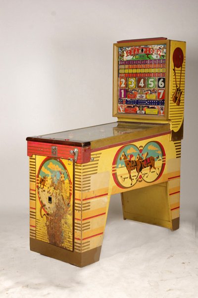 Vintage Bally Pinball Machine Horse Racing Theme