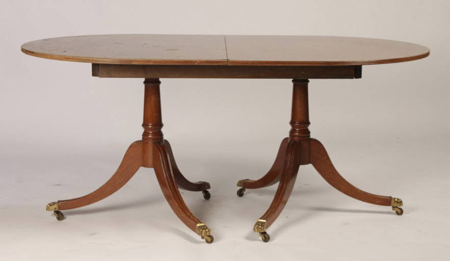 Mahogany Oval Duncan Fife Style Dining Table 1940
