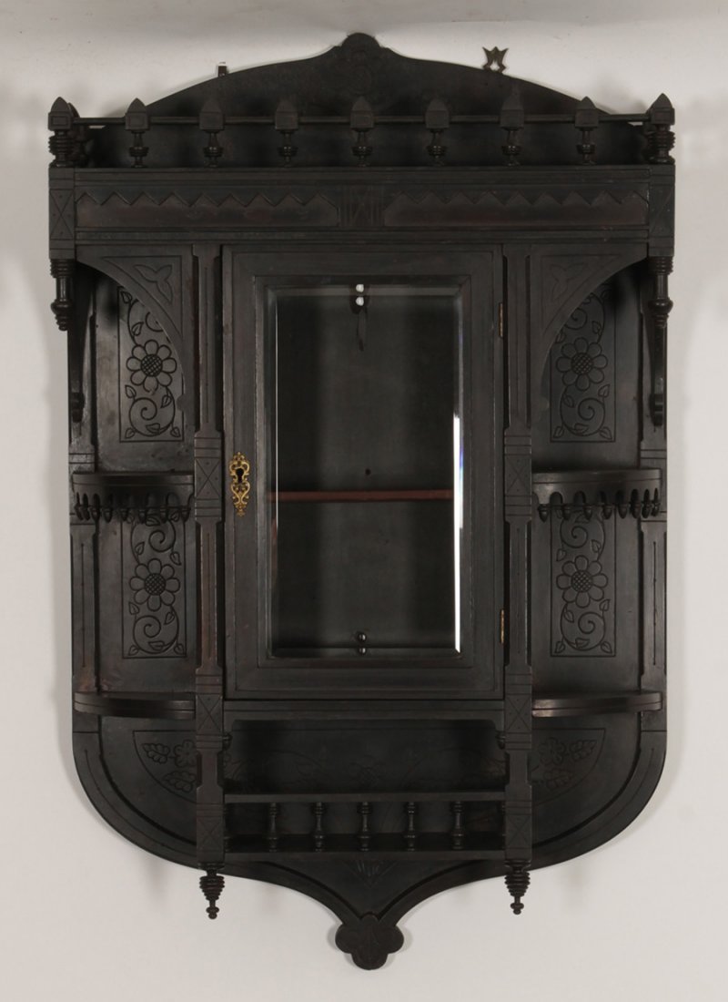 AMERICAN VICTORIAN EASTLAKE WALL SHELF CIRCA 1880