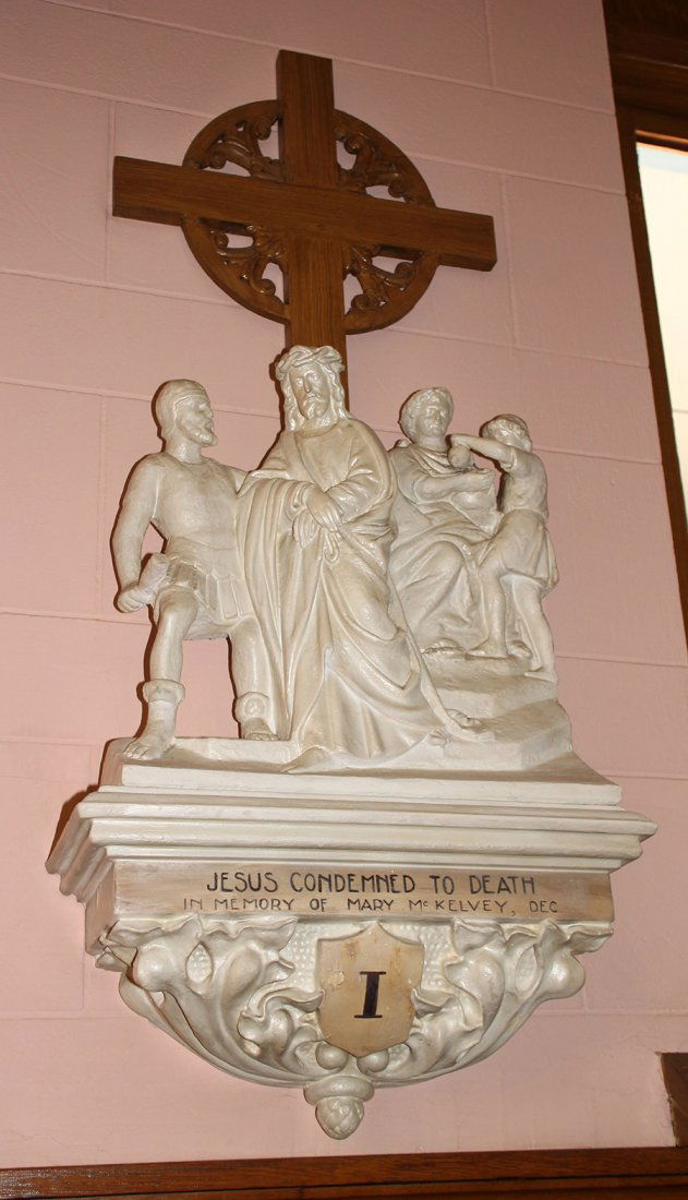 Painted Plaster Stations Of The Cross