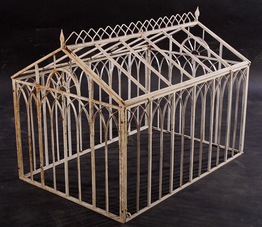 Wrought Iron Gothic Terrarium Model Green House