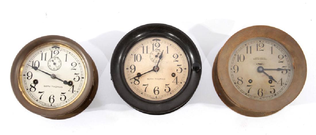 Grouping Of Three Chips Clocks C. 1930