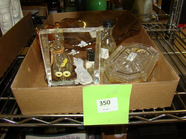 Antique Olive Oil Bottle Carnival Glass And More