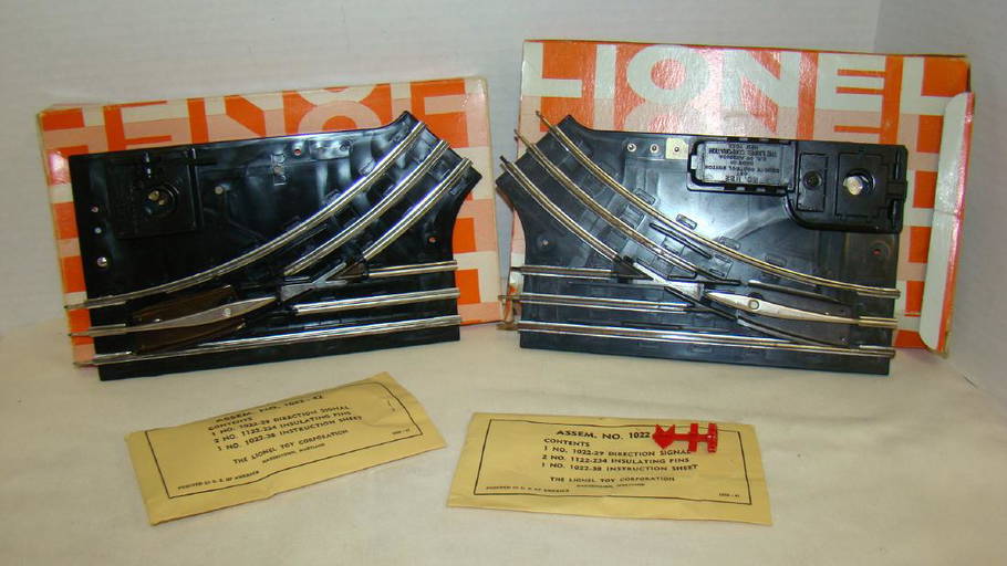 Lionel Right & Left 1022 Maual Switches Nib