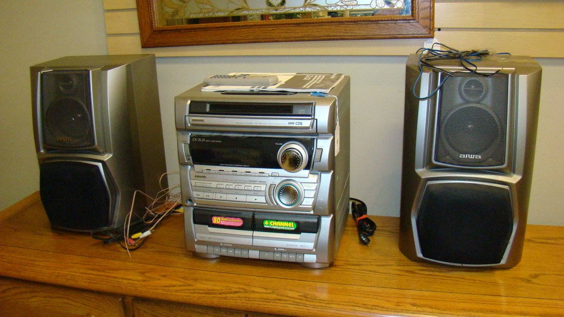 AIWA STEREO/DUAL CASSETTE/5 CD PLAYER SOUND SYSTEM - Jun 17, 2017 ...