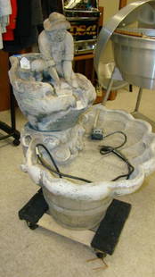 Cement Gold Miner Water Fountain