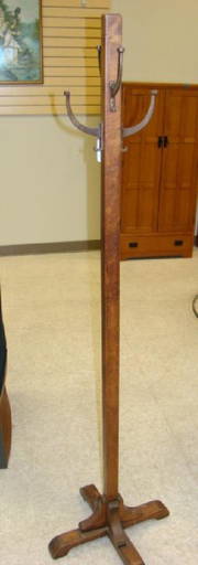 Vintage Wood Coat Rack