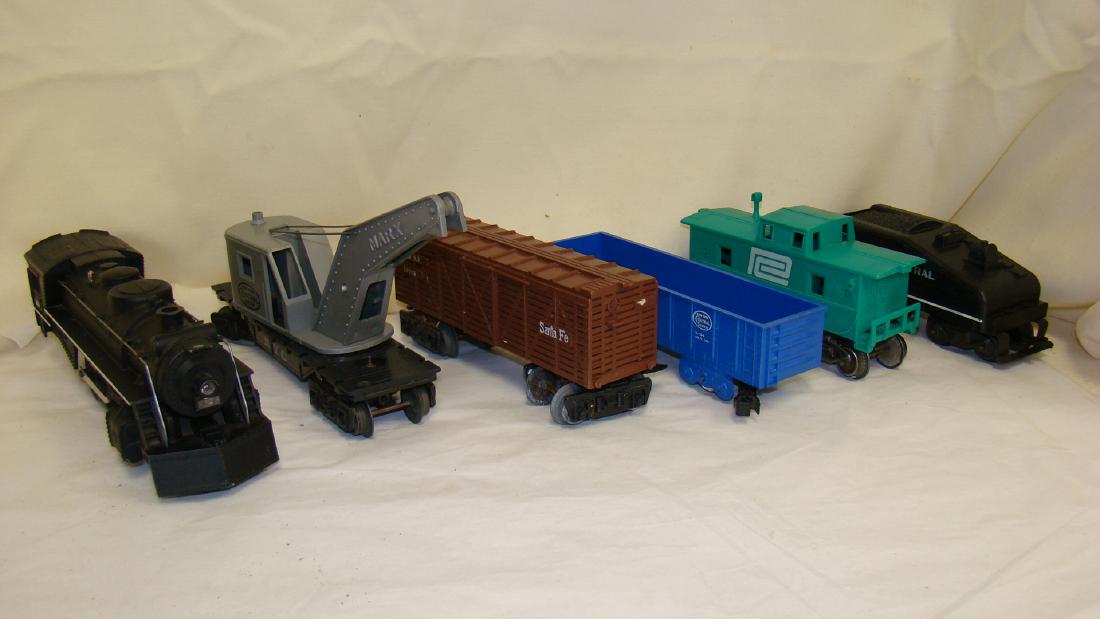 Marx Locomotive 666 Boxcar Gondola & More