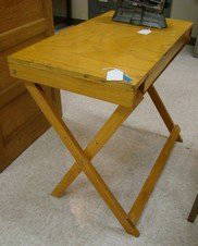 Vintage Collapsible Wooden Artist/drafting Table