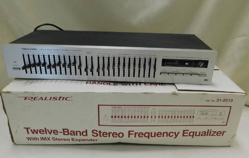 Vintage Realistic Stereo Frequency Equalizer