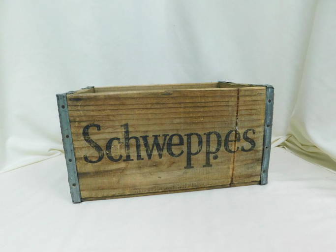 Vintage Schweppes Wooden Crate