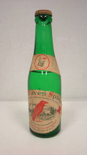 Vintage Bottle Of Red Raven Splits