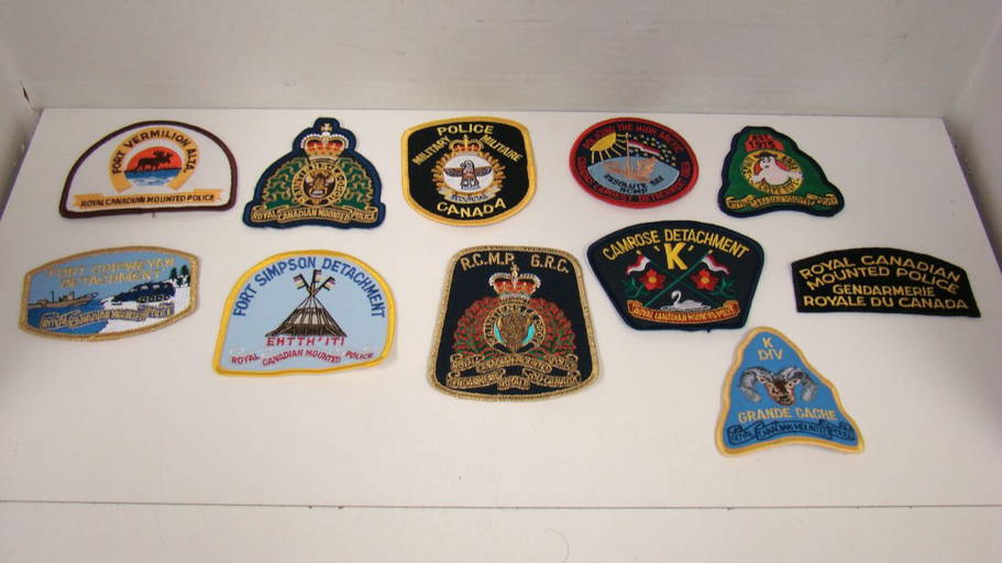 11 Various Canadian Police Patches