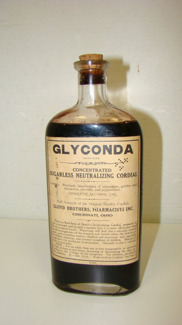 9'' VINTAGE LLOYD BROTHERS ''GLYCONDA'' MEDICINE BOTTLE - Jul 26, 2015 ...