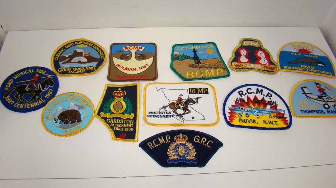 12 VARIOUS RCMP CANADIAN PATCHES - Jul 26, 2015 | Lemar Auctions and ...