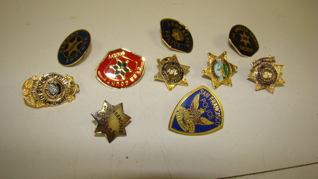 10 California Law Enforcement Pins
