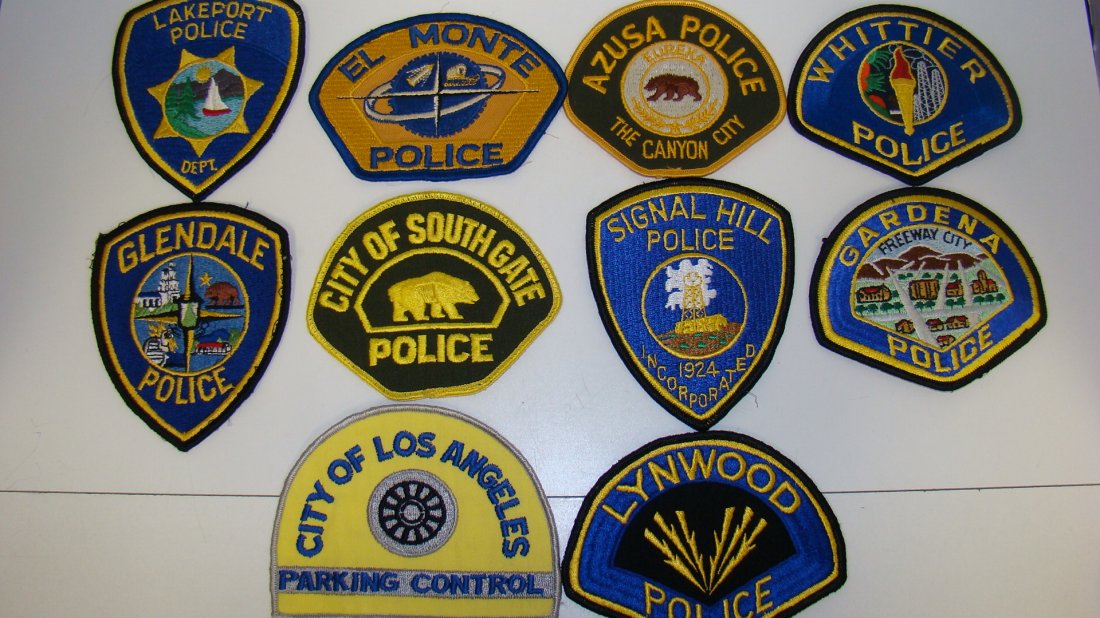 10 California Law Enforcement Patches