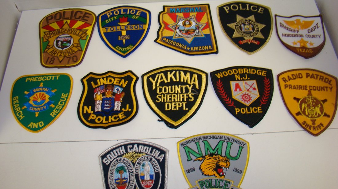 12 Various Usa Law Enforcement Patches