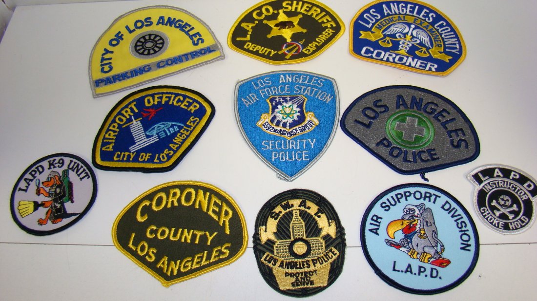 11 Los Angeles Law Enforcement Patches