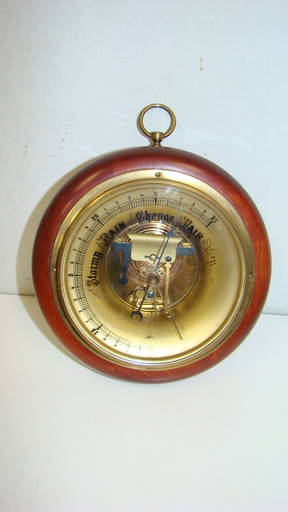 Vtg German Lufft Wall Barometer