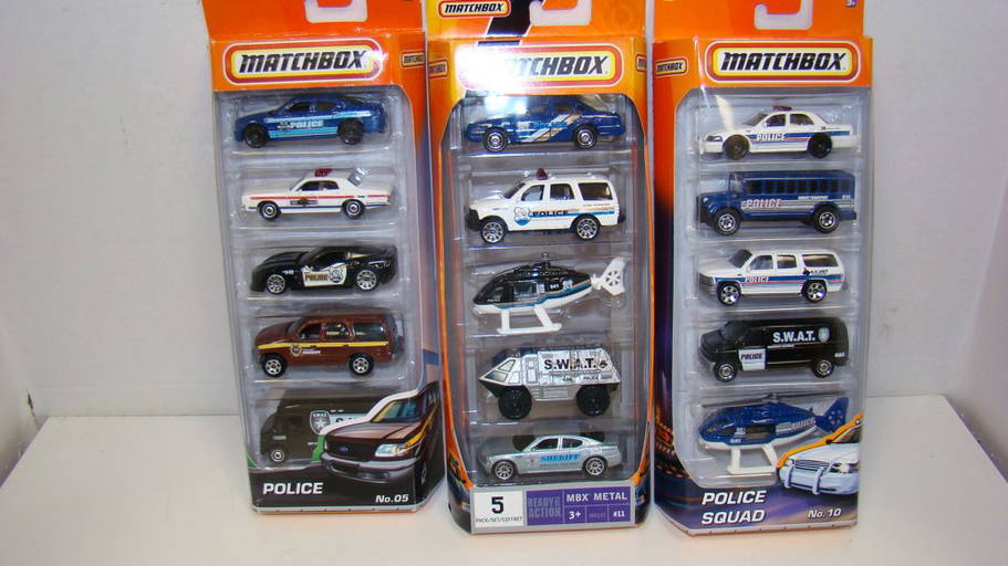3 Nib Matchbox 5 Car Gift Sets