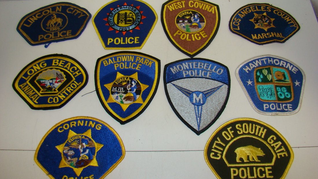 10 VARIOUS LAW ENFORCEMENT PATCHES