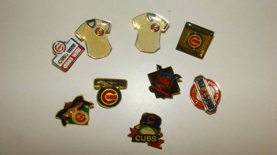 9 Chicago Cubs Lapel Pins
