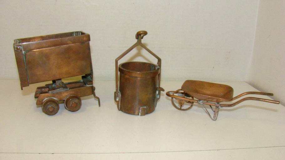 3 VTG HAND MADE COPPER MINIATURES - May 14, 2016 | Lemar Auctions and ...