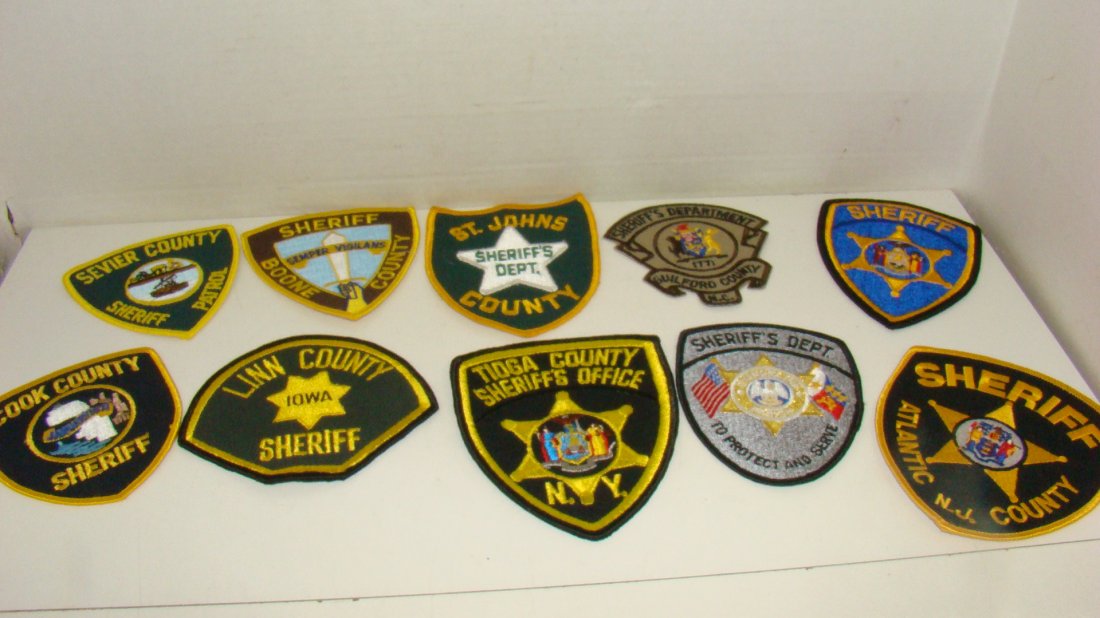 10 Various Us Law Enforcement Patches