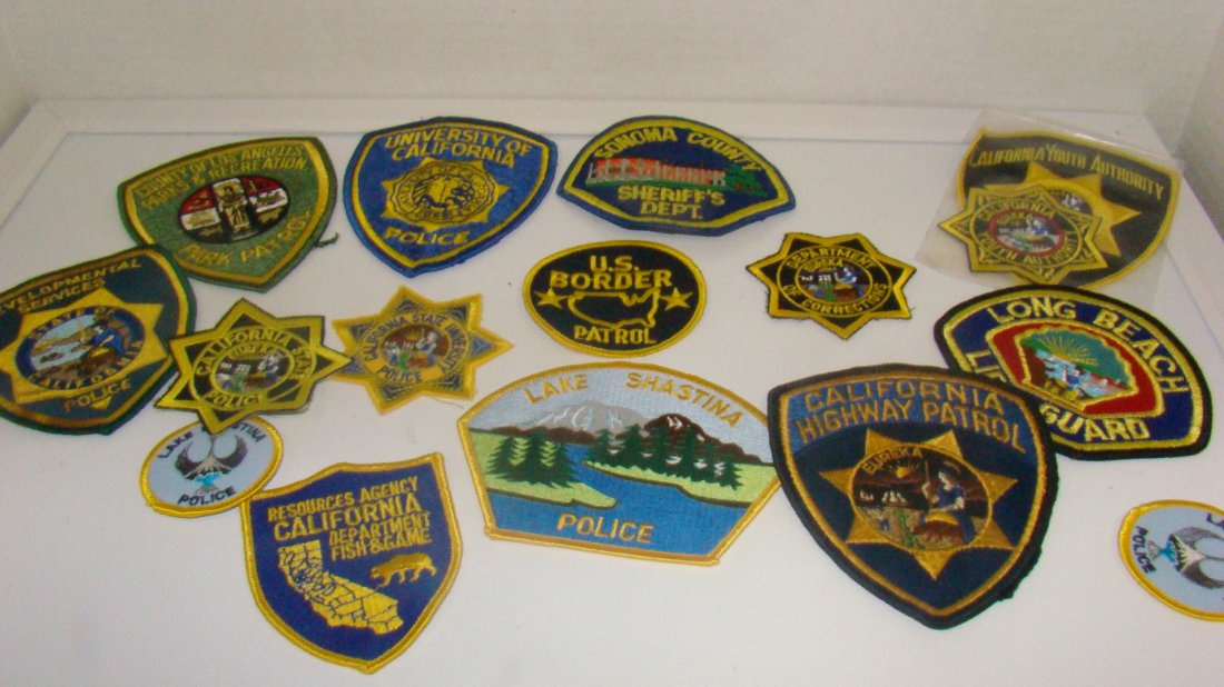 16 Various California Law Enforcement Patches