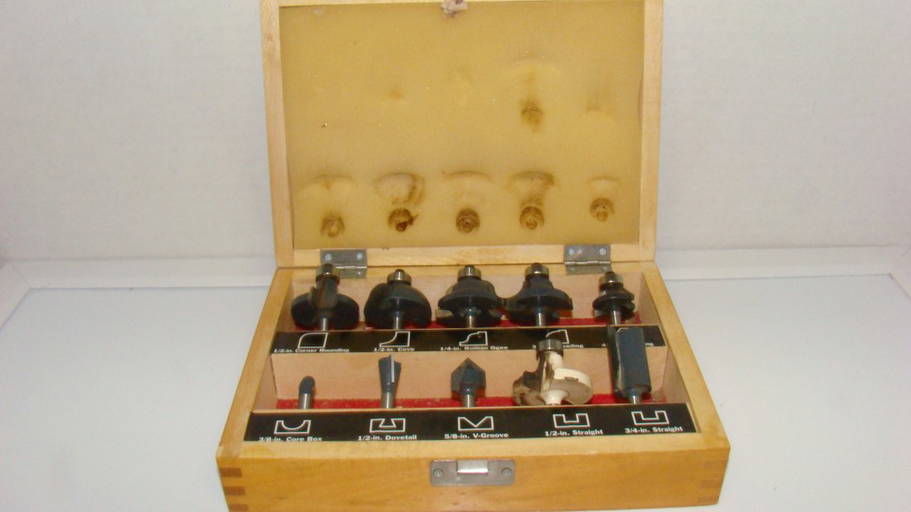Craftsman 10 Pc Router Bit Set