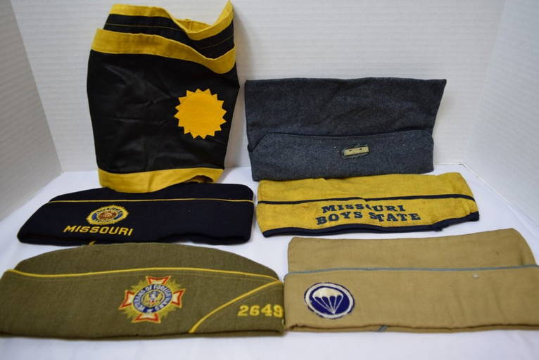 Various American Legion Hats From Missouri And Ill