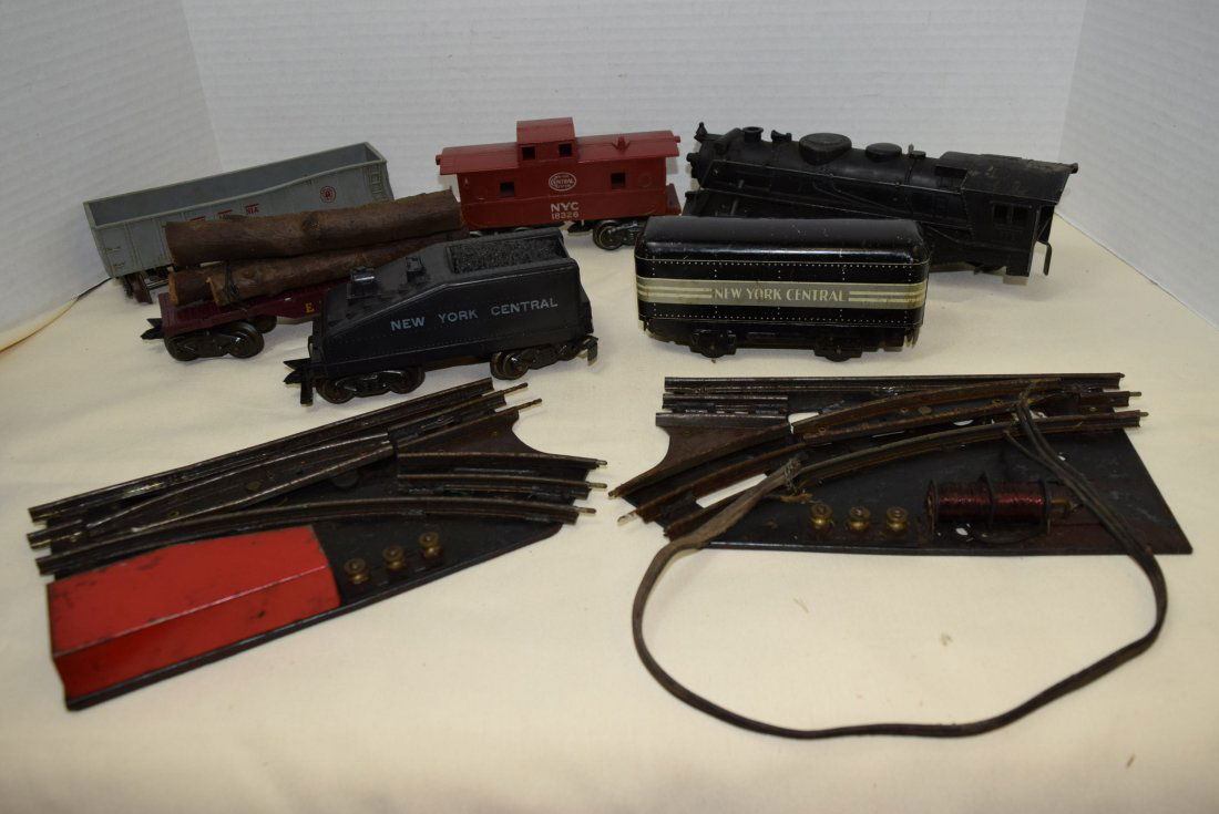 Marx Locomotive And Tender Plus More. Untested
