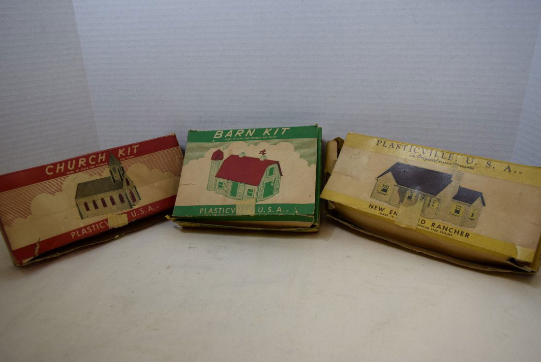 3 Vintage Bachmann Bros Plasticville Kits