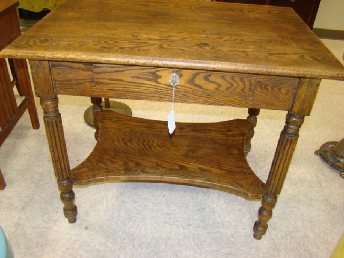 Antique Oak Wood Table