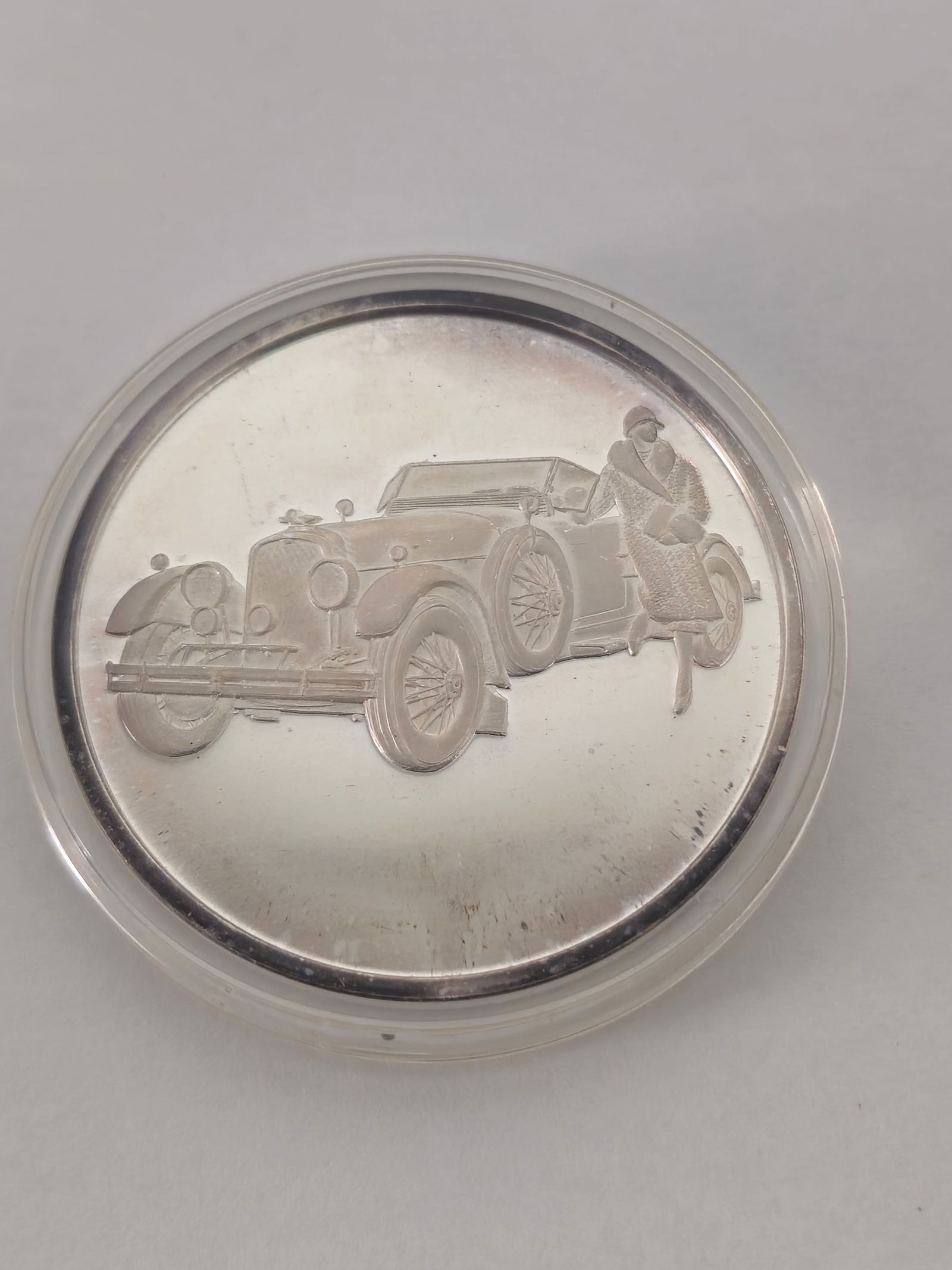 2.12oz Fine Silver .999 Hamilton Mint Silver Coin Stuz Motor Car