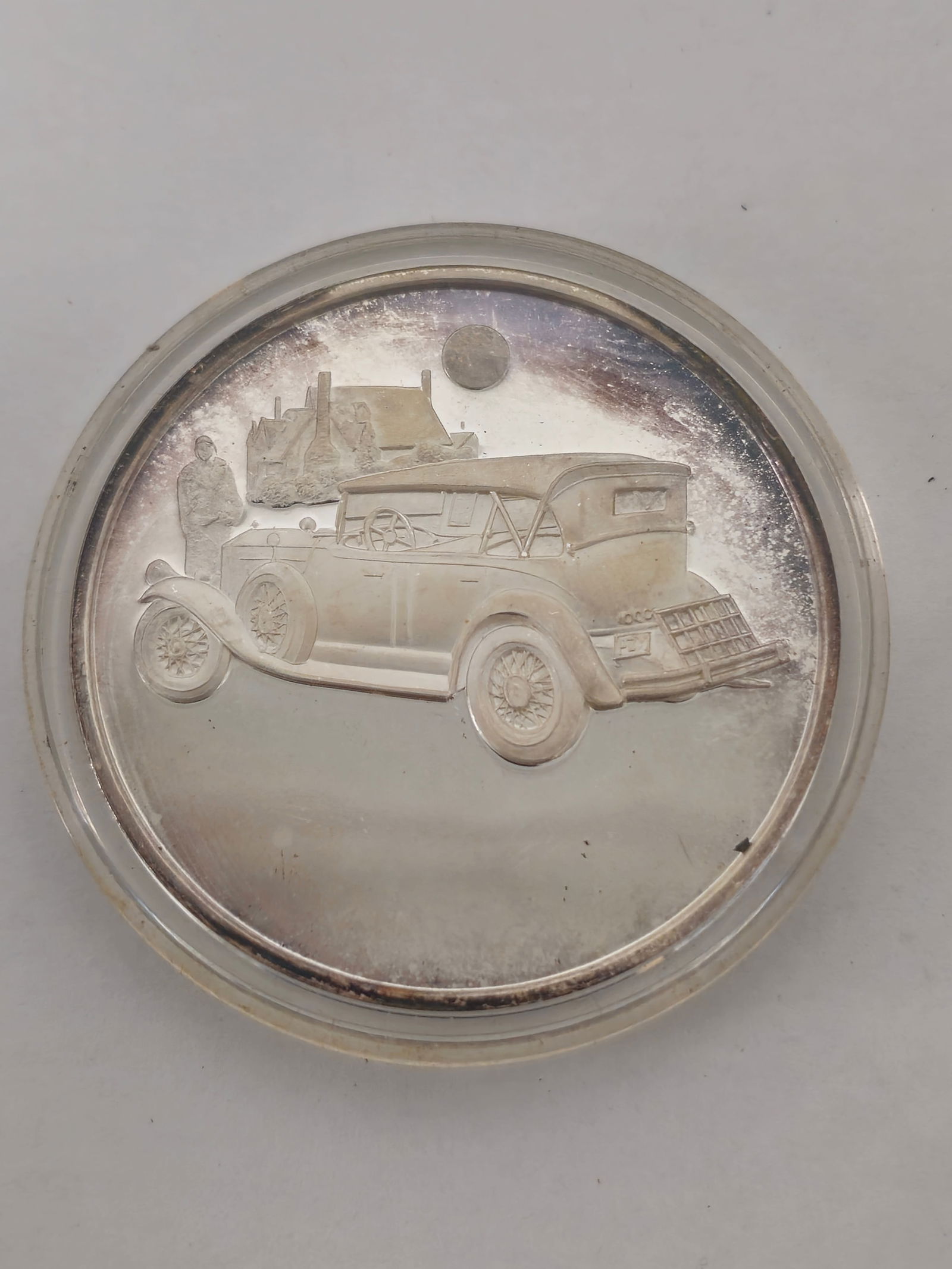 2.12oz Fine Silver .999 Hamilton Mint Silver Coin Pierce Arrow Car