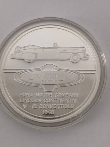 2.12oz Fine Silver .999 Hamilton Mint Silver Coin Lincoln Motor Co