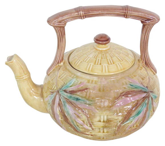 Asian Style Faux Bamboo Tea Pot