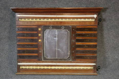 Antique Billiard Score Keeper