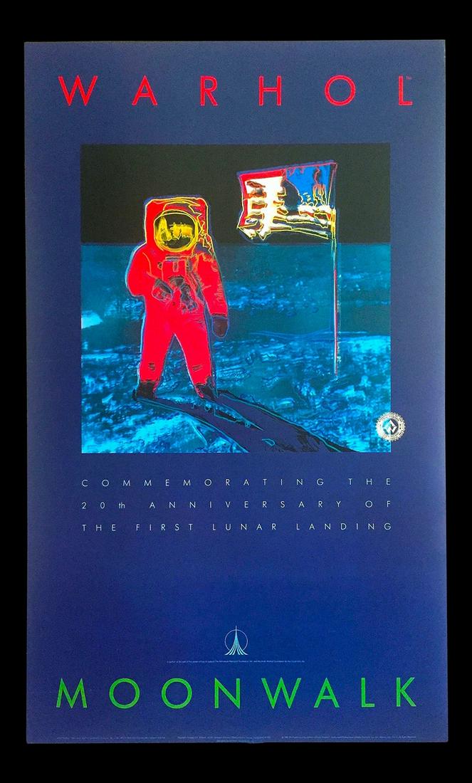 ANDY WARHOL "MOON WALK" POSTER - Feb 27, 2020 | SS Auction, Inc. in NJ