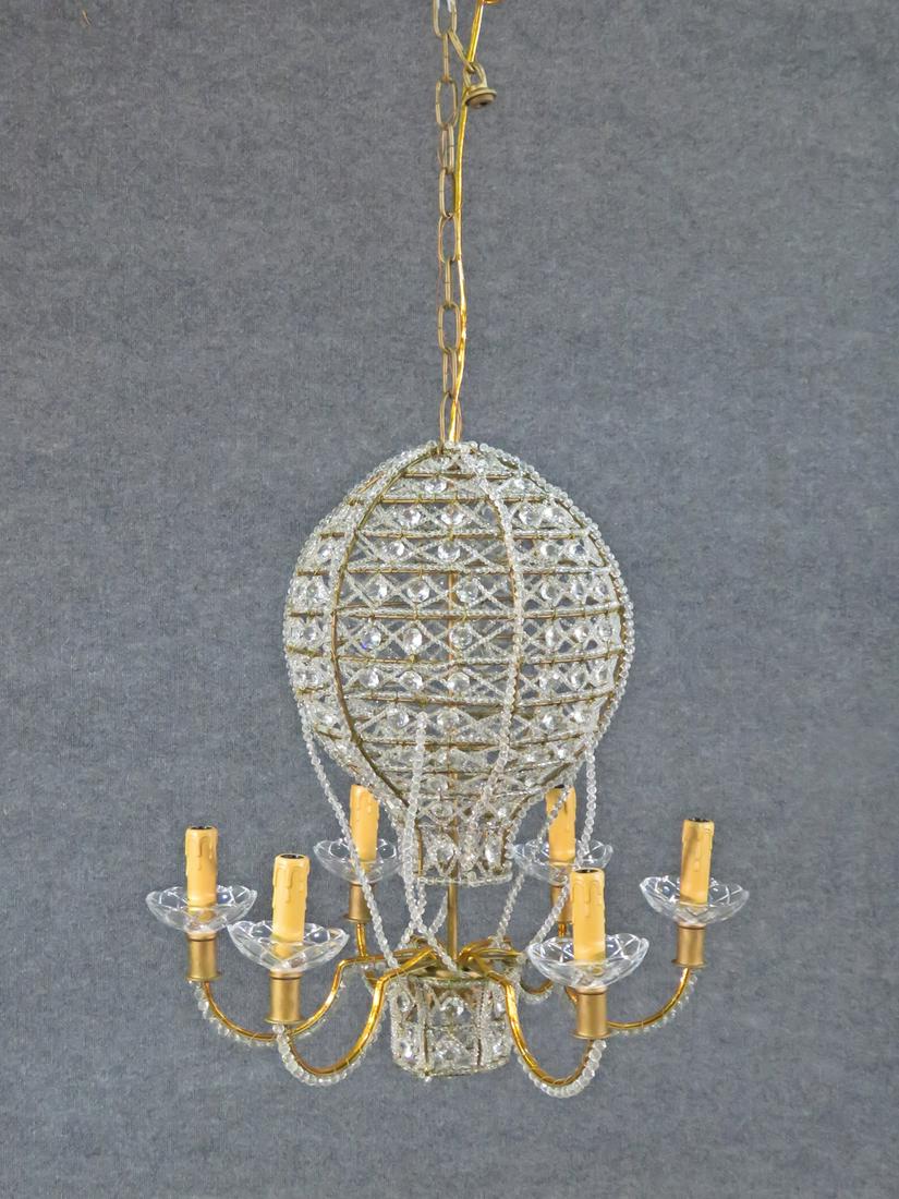 Hot Air Balloon Style Beaded Chandelier