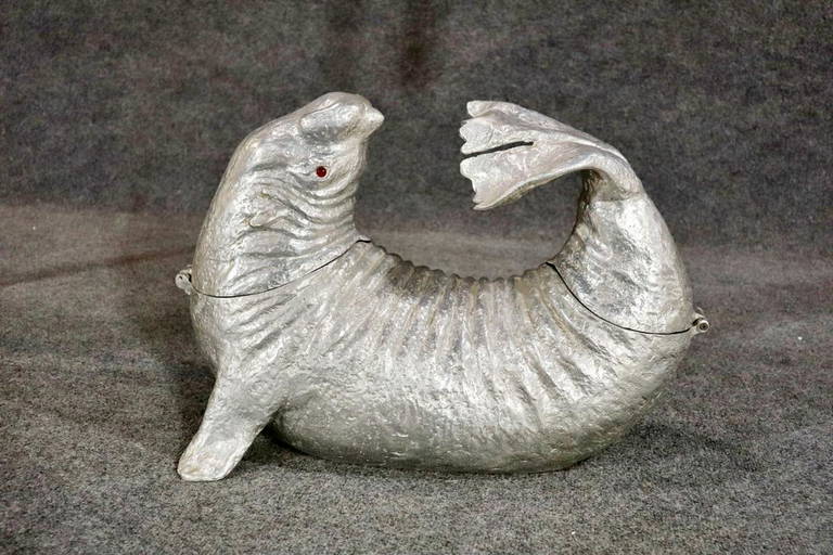 Arthur Court Aluminum Walrus Ice Bucket