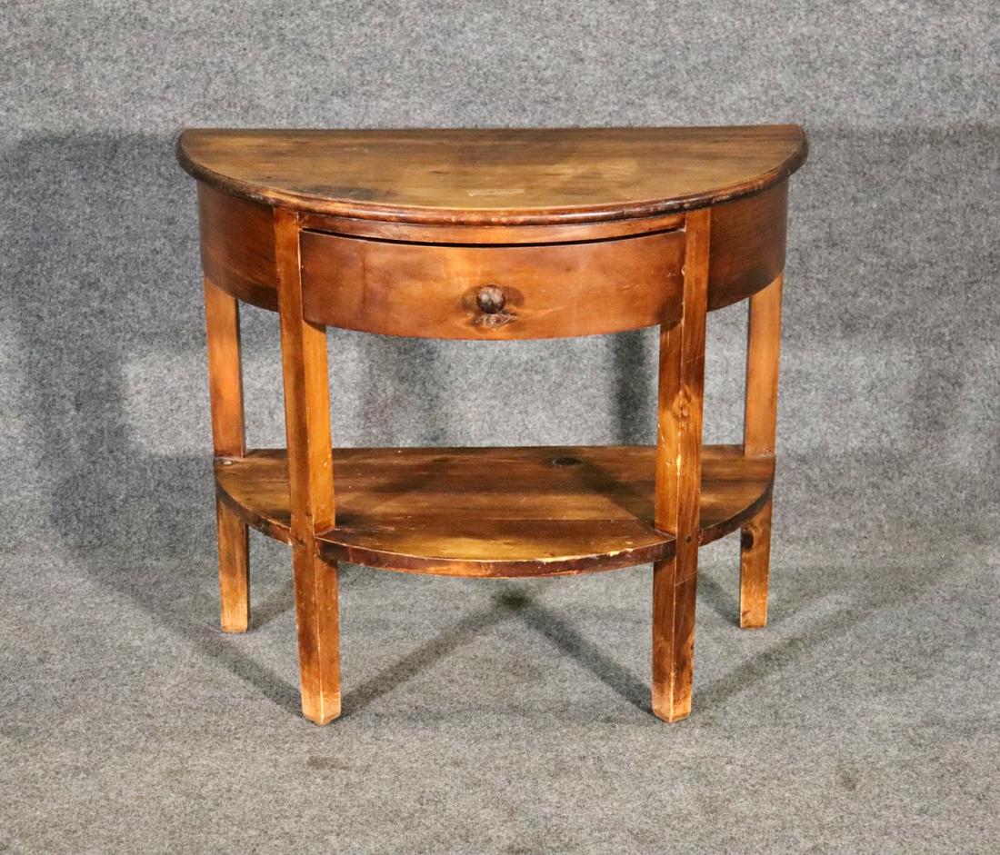 Antique Demilune Console Table Auction