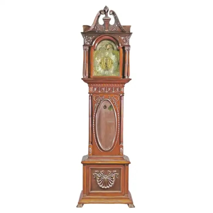 Waltham Case Elliot Movement 5 Tube Walnut Grandfather Clock Auction