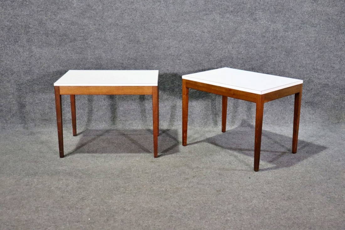 Pair Herman Miller End Tables Auction
