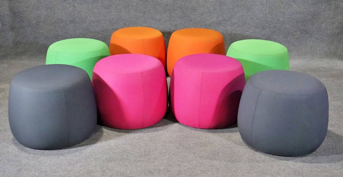 8 "apel" Ottomans By Bernhardt Auction