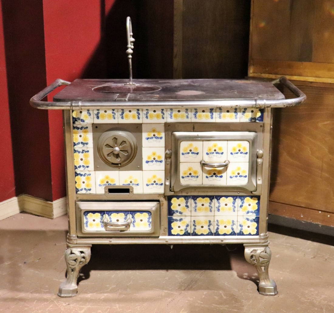 Antique European Tile Stove Auction