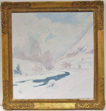 William Henry Singer Jr. Painting "morning Mist"